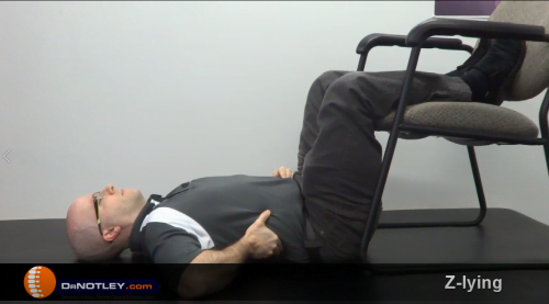 Exercise: Z-lying position | Winnipeg Chiropractor and Athletic Therapist